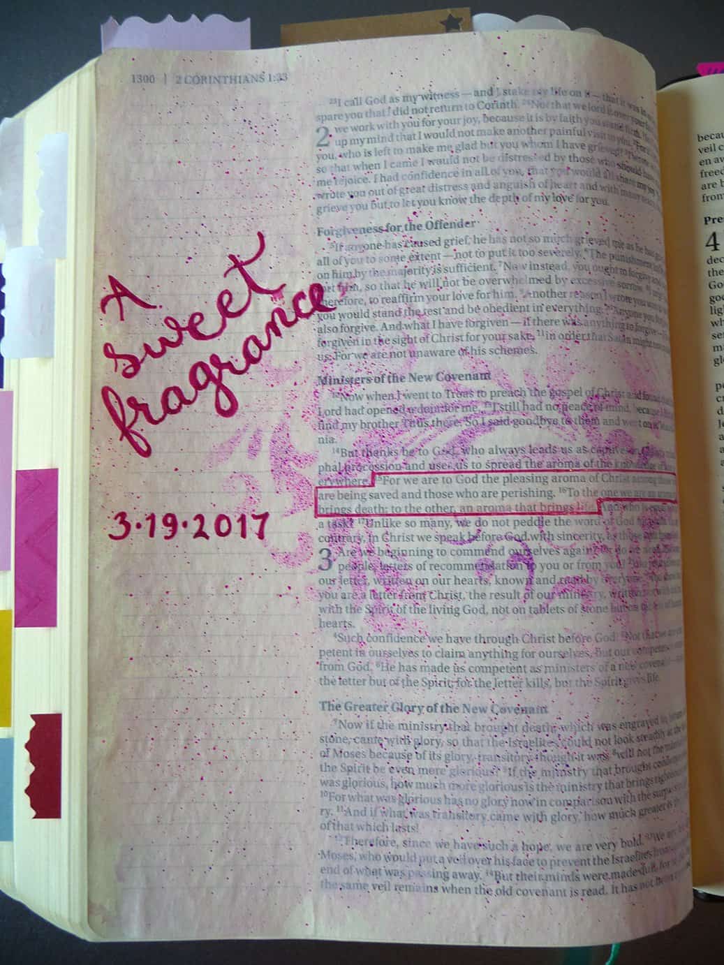 Bible journal - sweet fragrance | Divine Creative Love