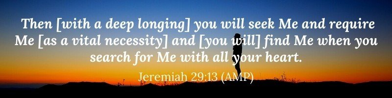 Jeremiah 29_13 (AMP) | Divine Creative Love