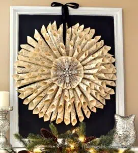 Christian Hymn Page Wreath Craft | Divine Creative Love